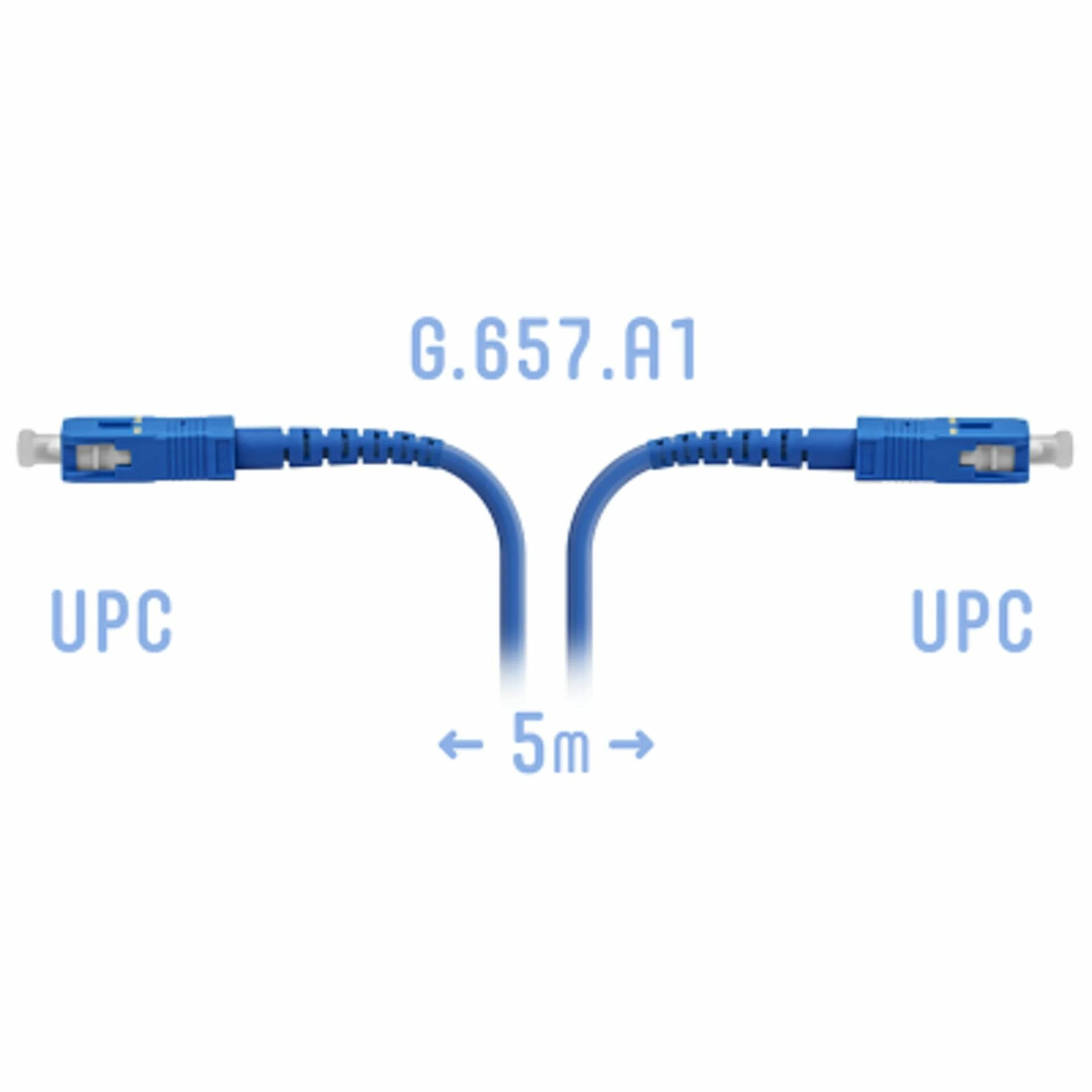 Патчкорд оптический армированный SC/UPC 5 метров