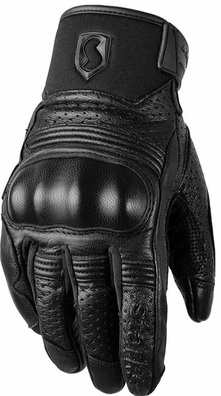 Мотоперчатки кожаные Starks Alfard Air 2.0 / Черный (L / Черный)