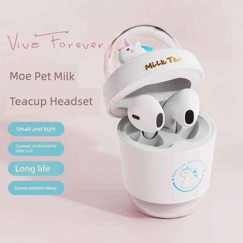 Оригинальная милая чашка для чая с молоком и единорогом, беспроводная Bluetooth-гарнитура, интеллектуальное