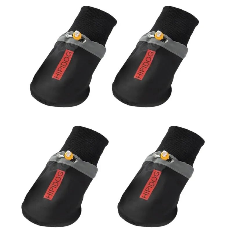 Водонепроницаемая обувь для собак HIPIDOG Черный, размер M
