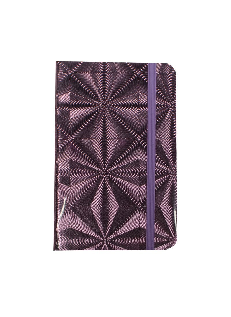 Записная книжка А6 "Розовая голограмма" 7БЦ, ляссе, инд. уп.