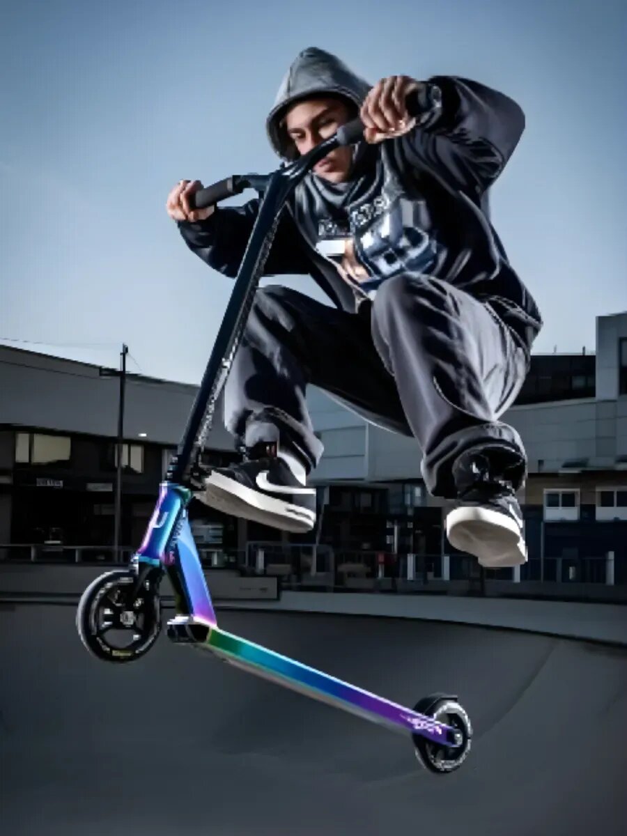 Самокат трюковой metro shift black neo chrome