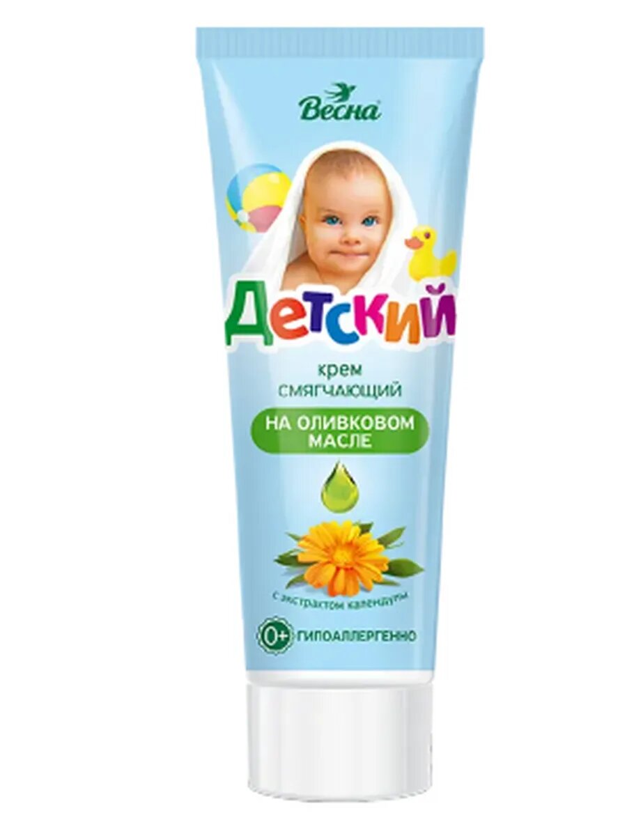 Весна Крем детский смягчающий, крем для детей, с экстрактом