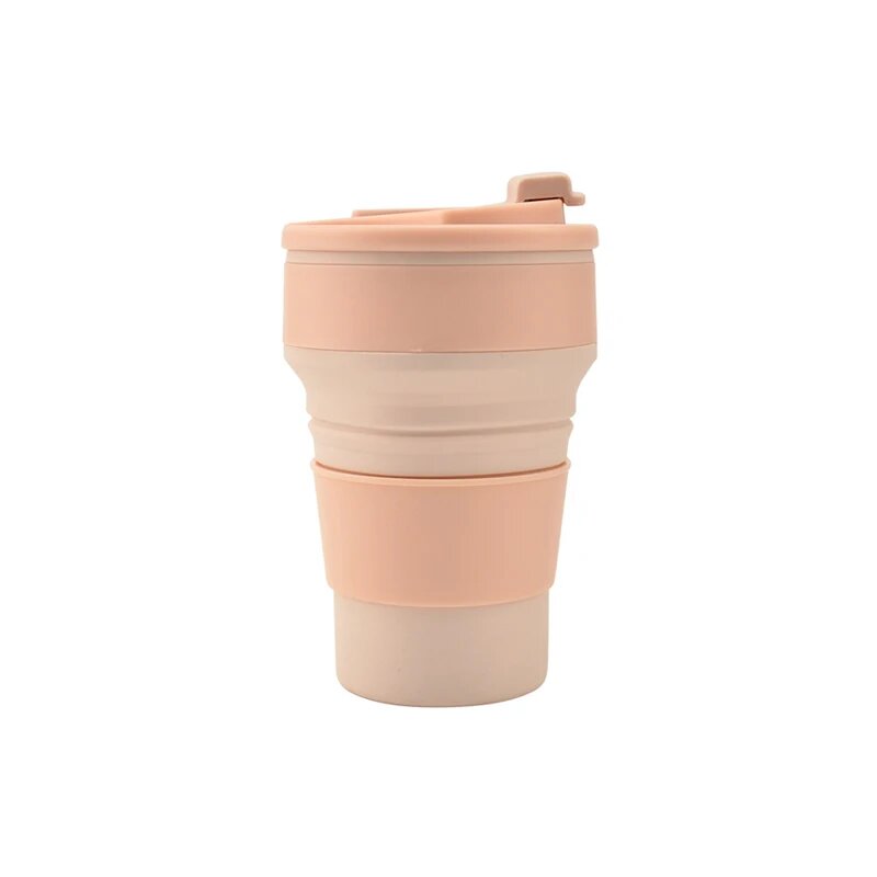 Складные силиконовые кружки 350/500 мл GH019-1 500ml Pink