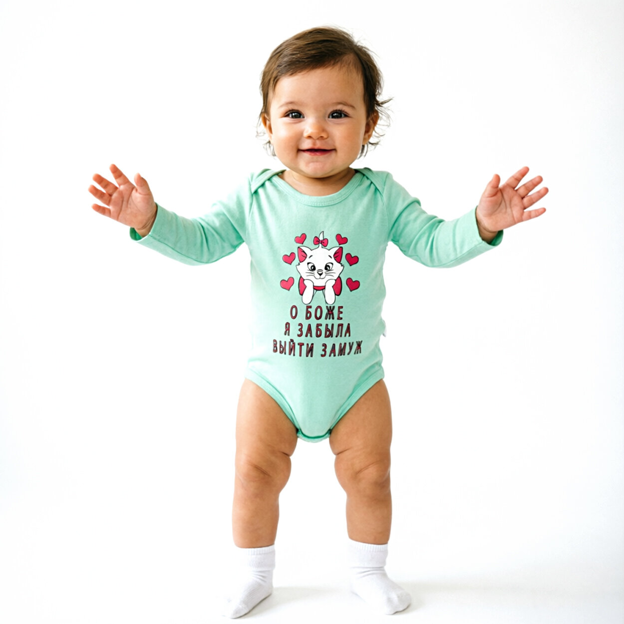 Боди Боди с длинным рукавом для новорожденных