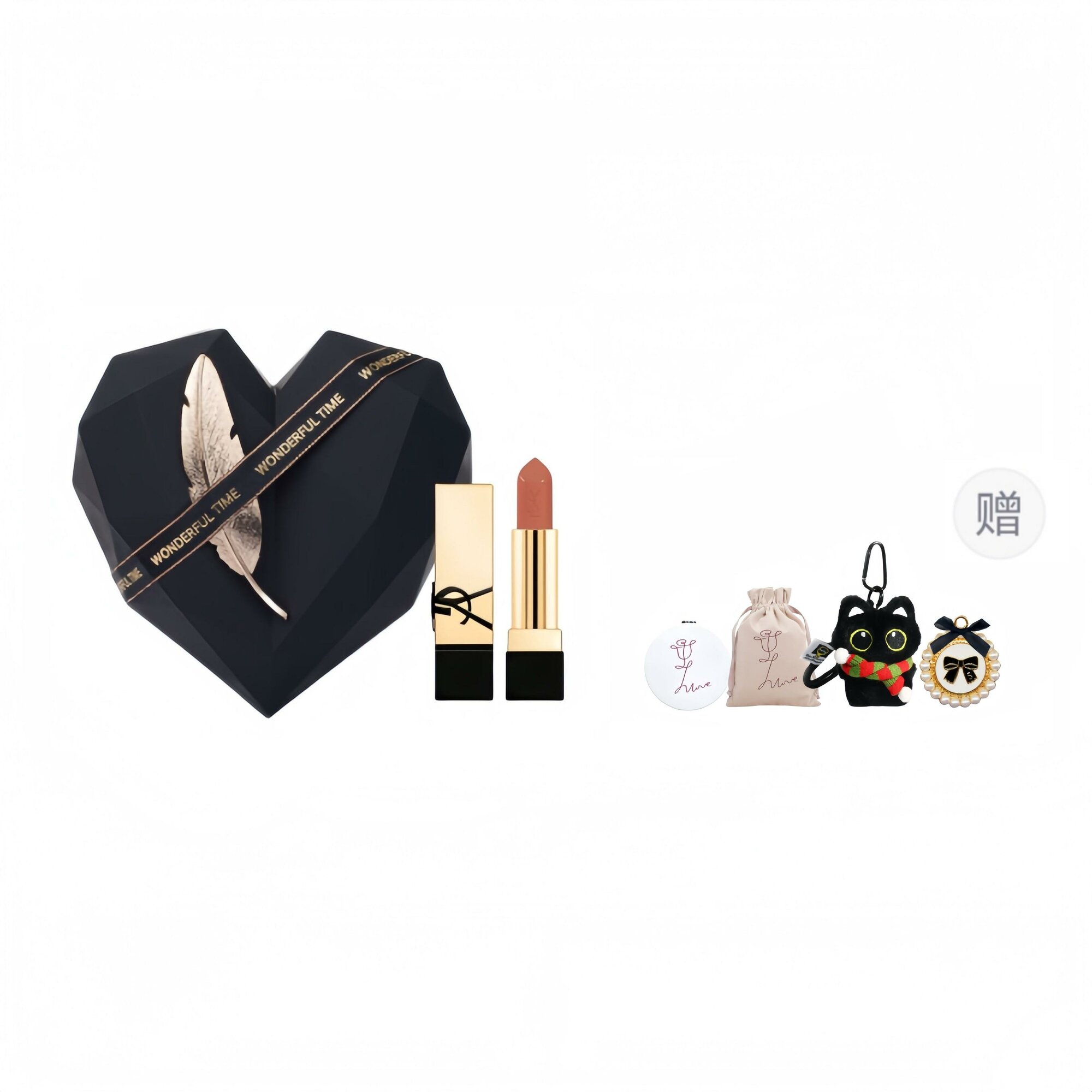 Набор макияжа женский SAINT LAURENT Gold Bar Starry Sky Rose Box