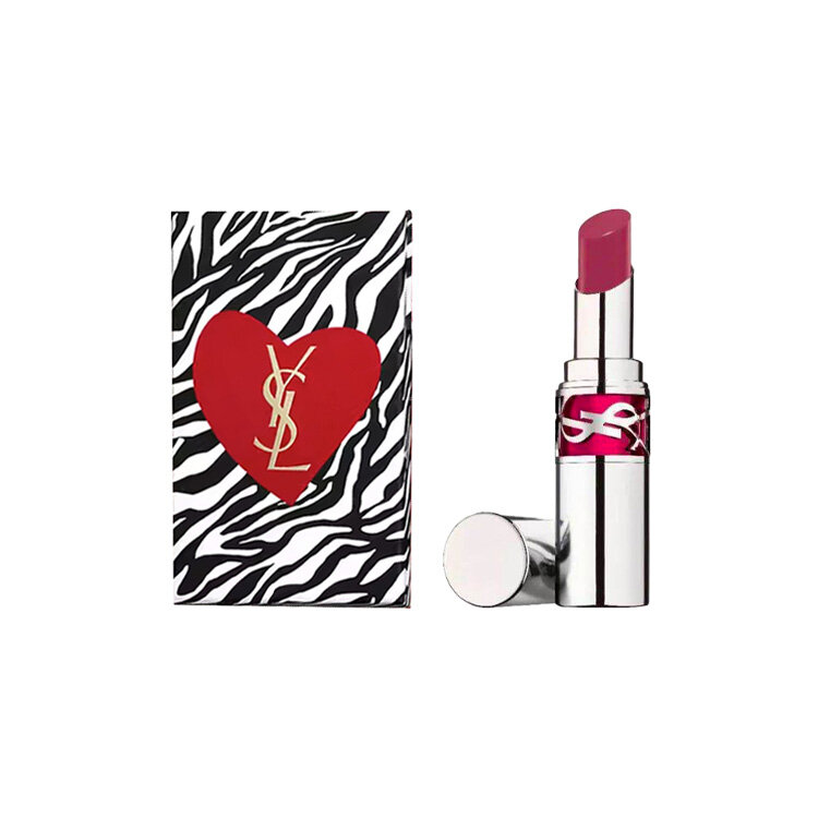 Блеск для губ женский SAINT LAURENT Silver Pack, 3.2 г, оттенок #06 Red Bean Ice