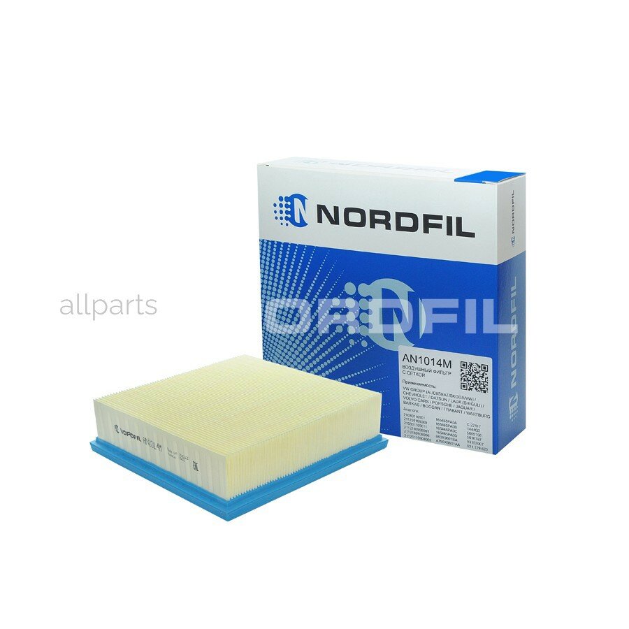 NORDFIL AN1014M Фильтр воздушный с металлической сеткой ВАЗ (инжектор) ВАЗ 2110 2111 2112 Priora Granta Kalina
