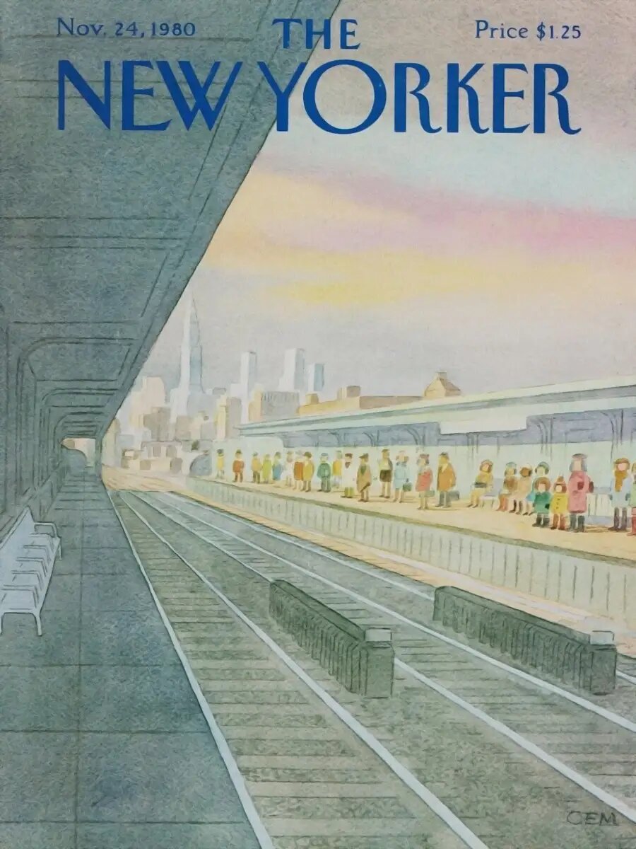 Постер New Yorker Нью Йоркер ноябрь, 30 x 40 см (без полей), бумага, без рамы — фото 1