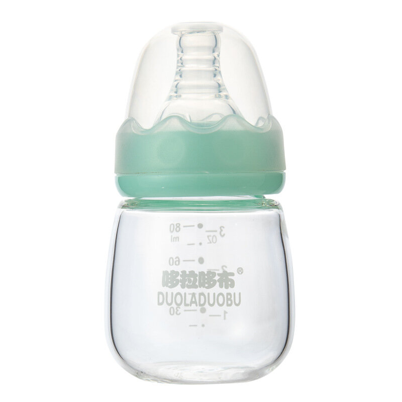 Dora Dobu Товары для матери и ребенка: Стеклянная антиколиковая бутылочка для новорожденных 0-6 месяцев, для детей от 1 года и старше