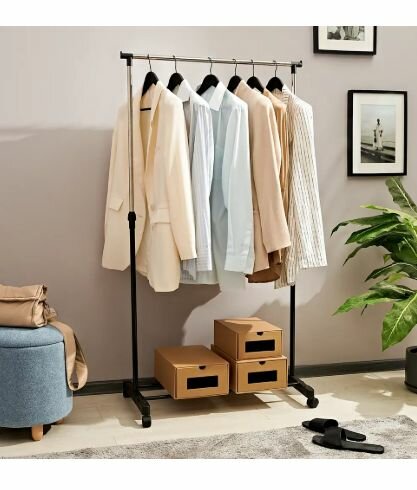 Вешалка напольная Gromell Loren 80x158x42 см металл цвет чёрный