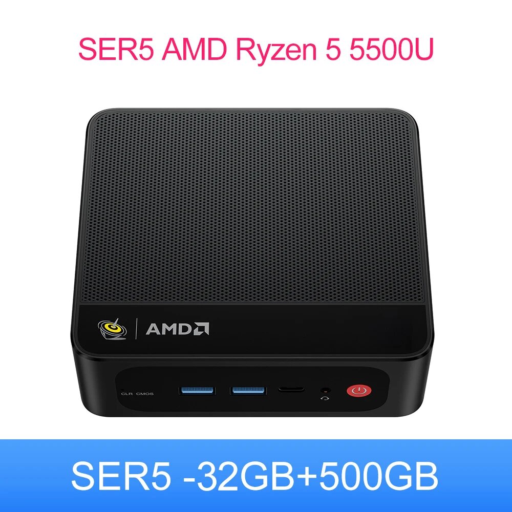 Мини-ПК Beelink SER5 MAX AMD Ryzen для игр 5500U 32G