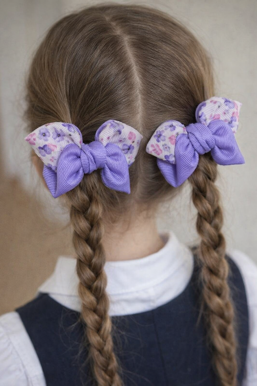 Бантики для волос Арт и Дизайн, репсовая лента, текстиль, диаметр резинки 4 см, для девочек