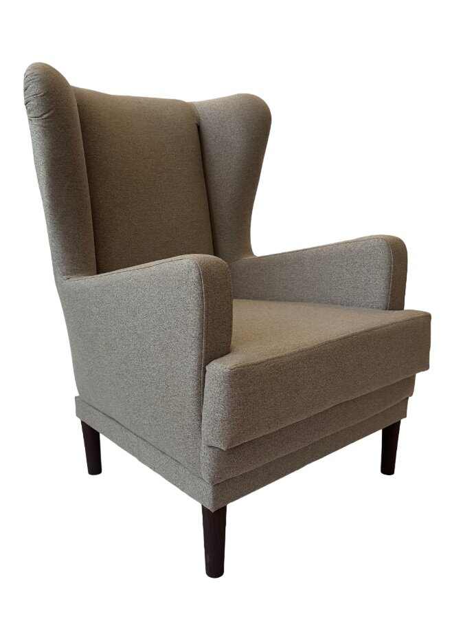 Кресло для дома Кантри StylChairs, эргономичное, ткань рогожка бежевый