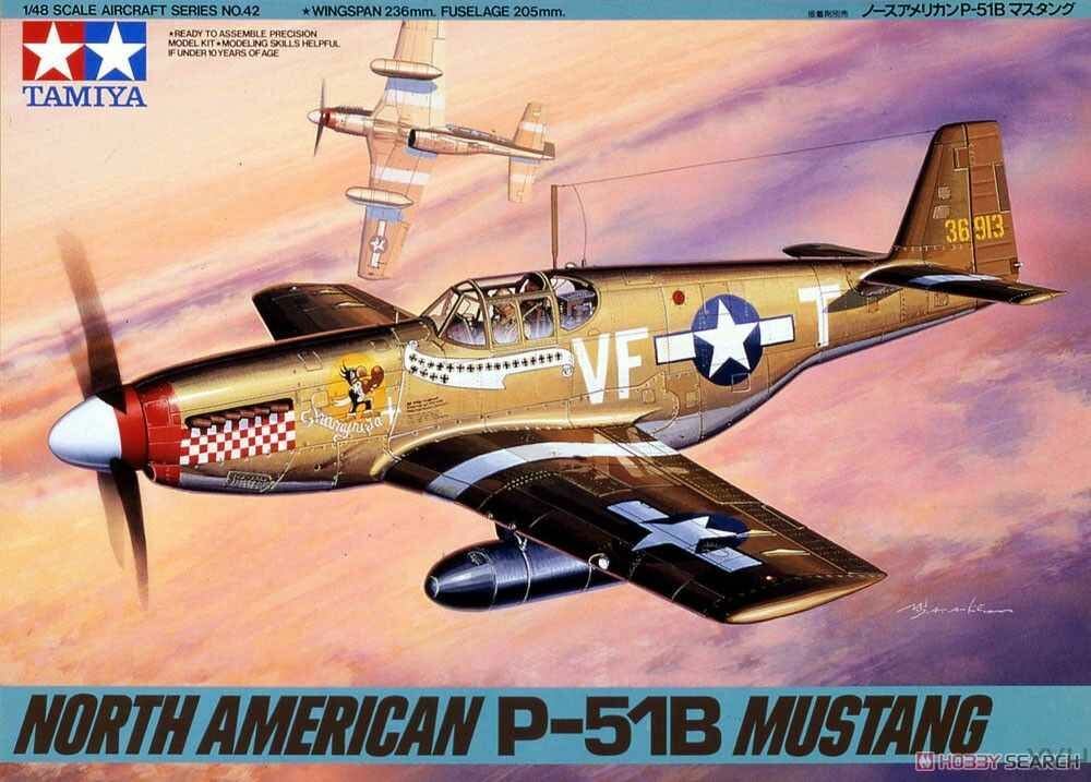 Tamiya 61042 1:48 Северная Америка P-51B Mustang сборная модель самолета