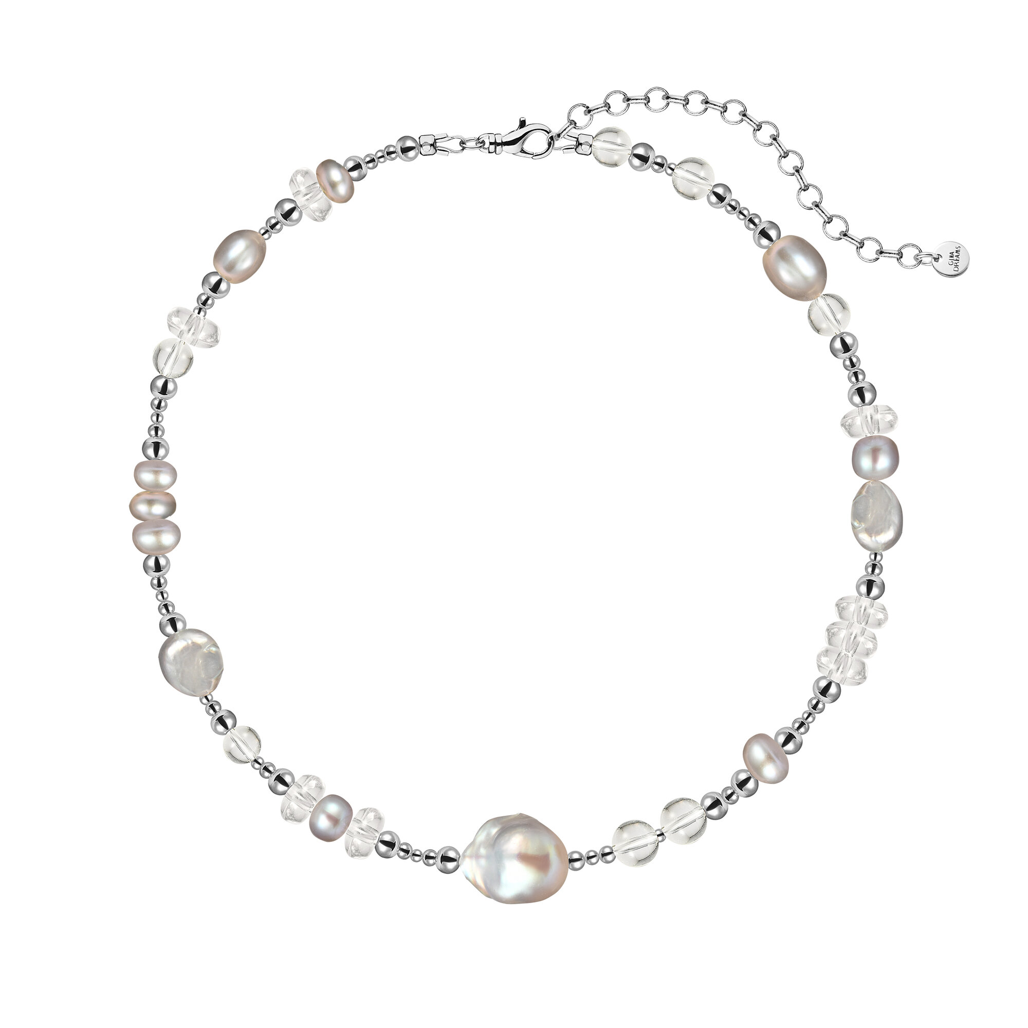 Чокер GINA DREAMS, горный хрусталь, жемчуг культивированный