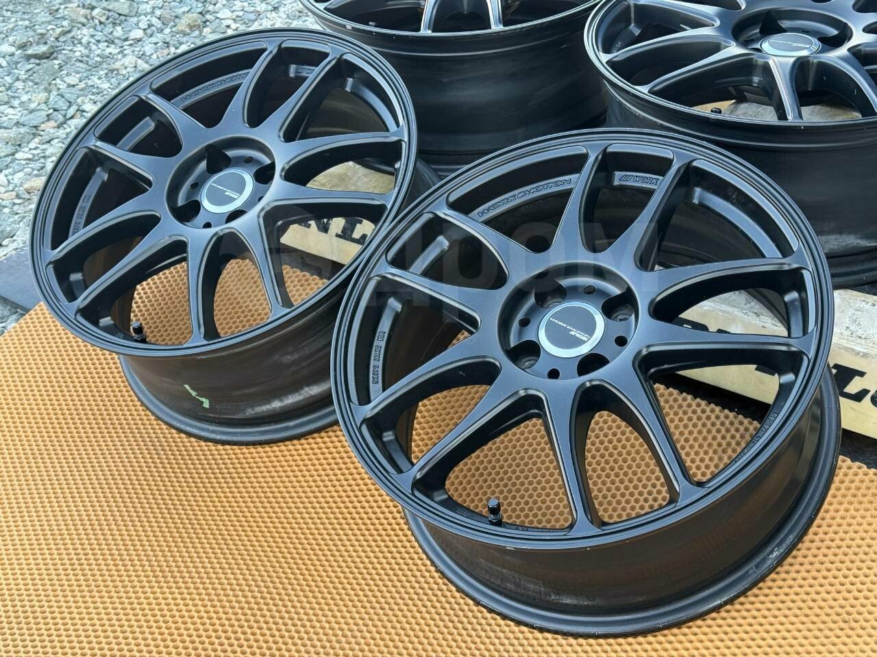 Диски автомобильные R17, Made in Japan! Оригиналы Work Emotion CR Kiwami 17 дюймов, 4x100 (7J, ET38) 4шт.