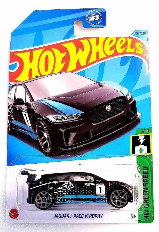 Машинка базовая Hot Wheels Jaguar I-Pace eTrophy черный