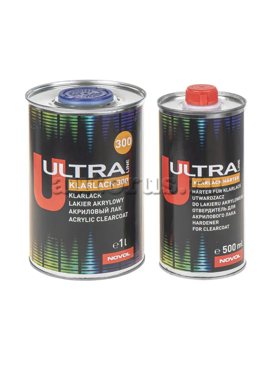 Лак акриловый MS 2+1 Ultra Klarlack 300, 1л+0,5л