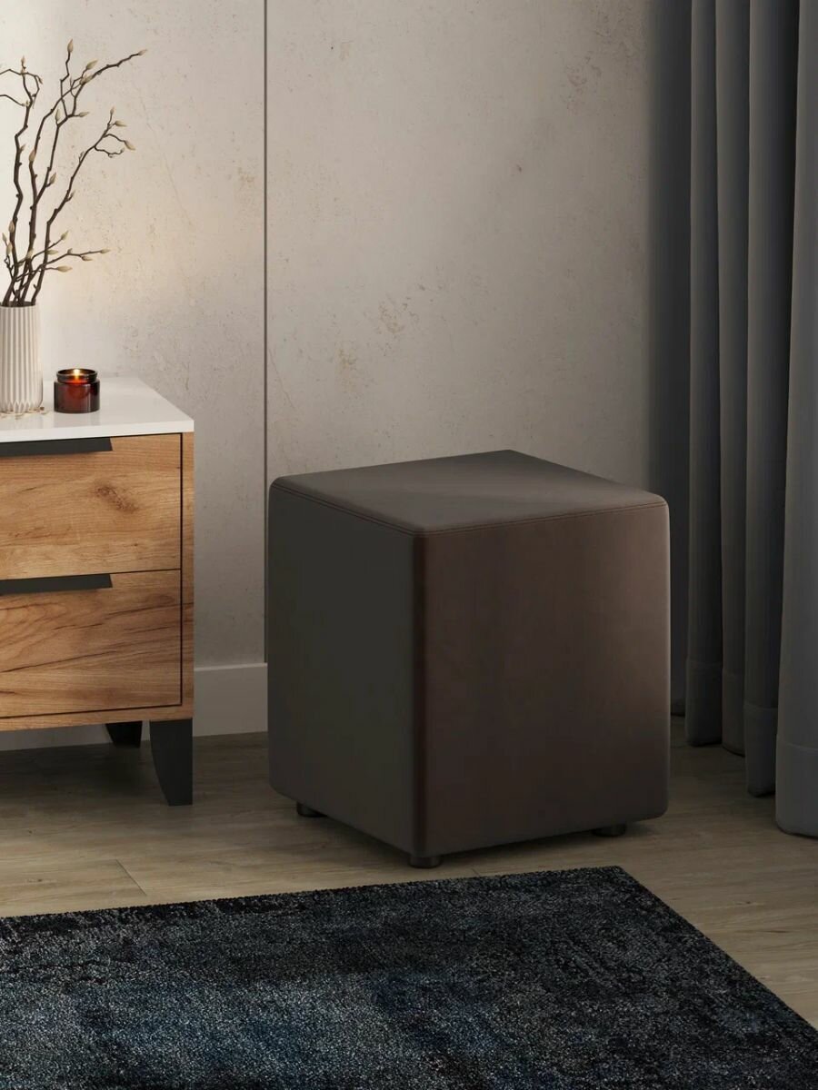 Домани Пуф Майнер, 425х445х425, Коричневый