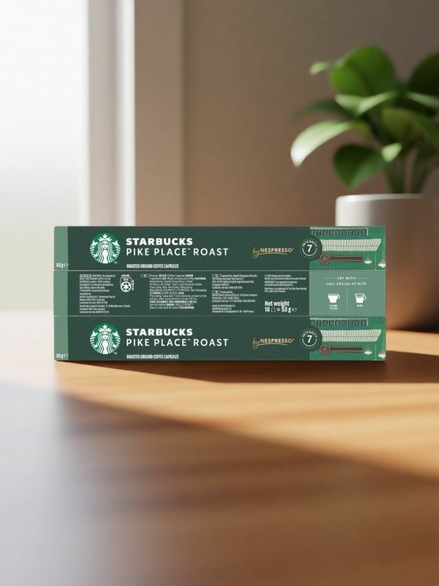 Кофе в капсулах Starbucks Pike Place Roast Lungo, 10 капсул* 3 упаковки