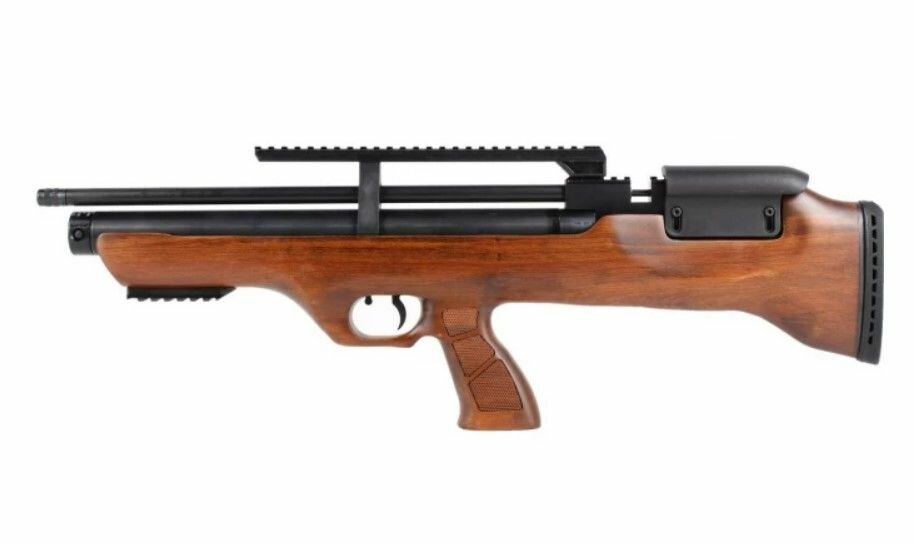 Винтовка пневматическая Hatsan FLASH PUP, cal. 5.5, 3 Дж (РСР, дерево) С прицелом И глушителем