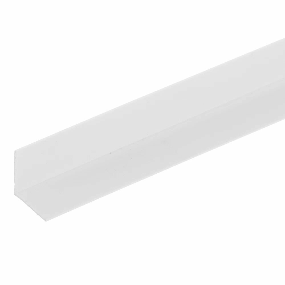 Уголок ПВХ 20х20х2700 мм гладкий белый 4680009850996