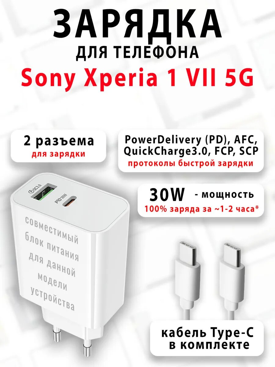 Зарядное устройство для телефона Sony Xperia 1 VII 5G