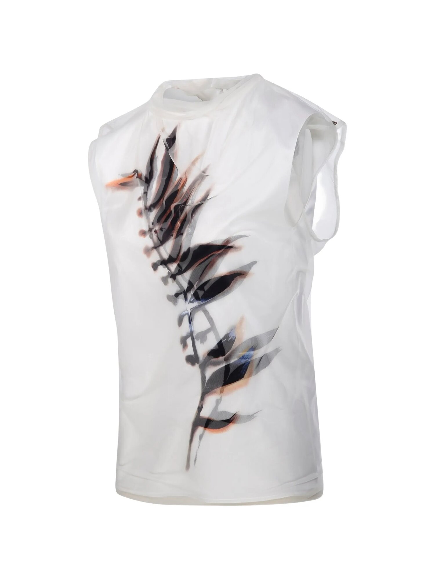 Топ SPORTMAX Floral-print top, размер M, white — фото 1