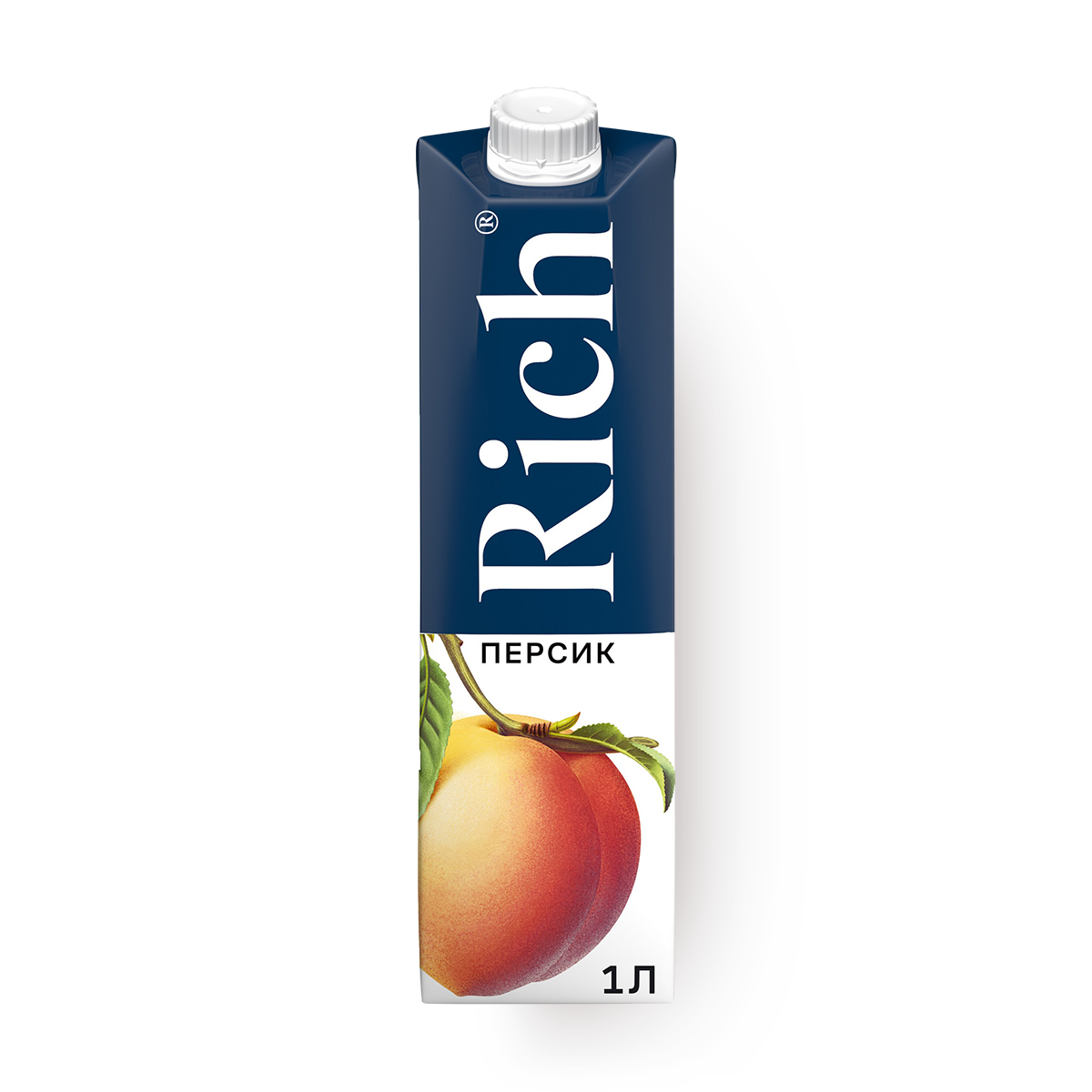 Нектар Rich, персиковый, тетрапак, 1000 мл, от 0 °C до +25 °C