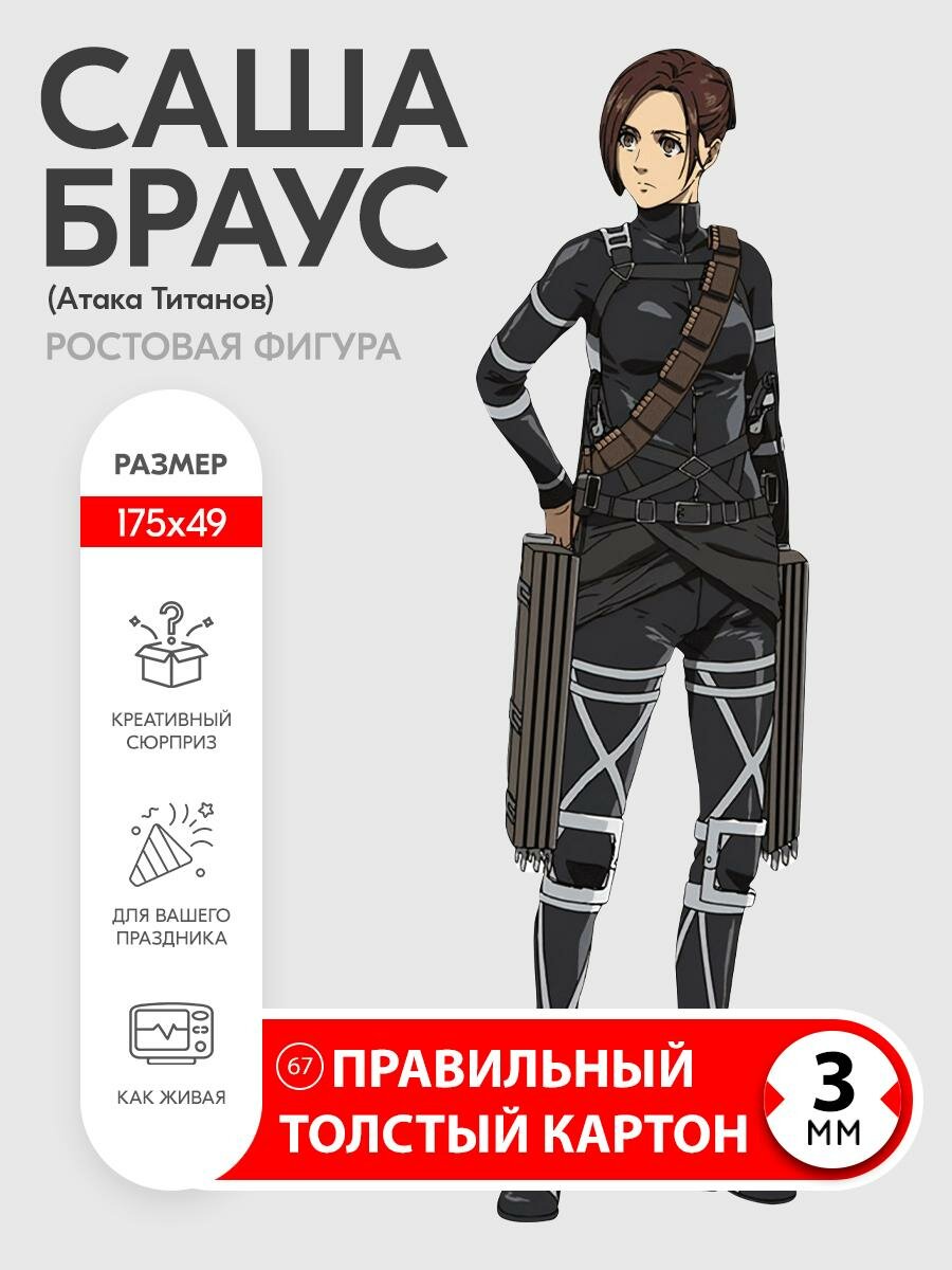 Аксессуар для фотосессий, Саша Браус (Атака Титанов), ростовая фигура