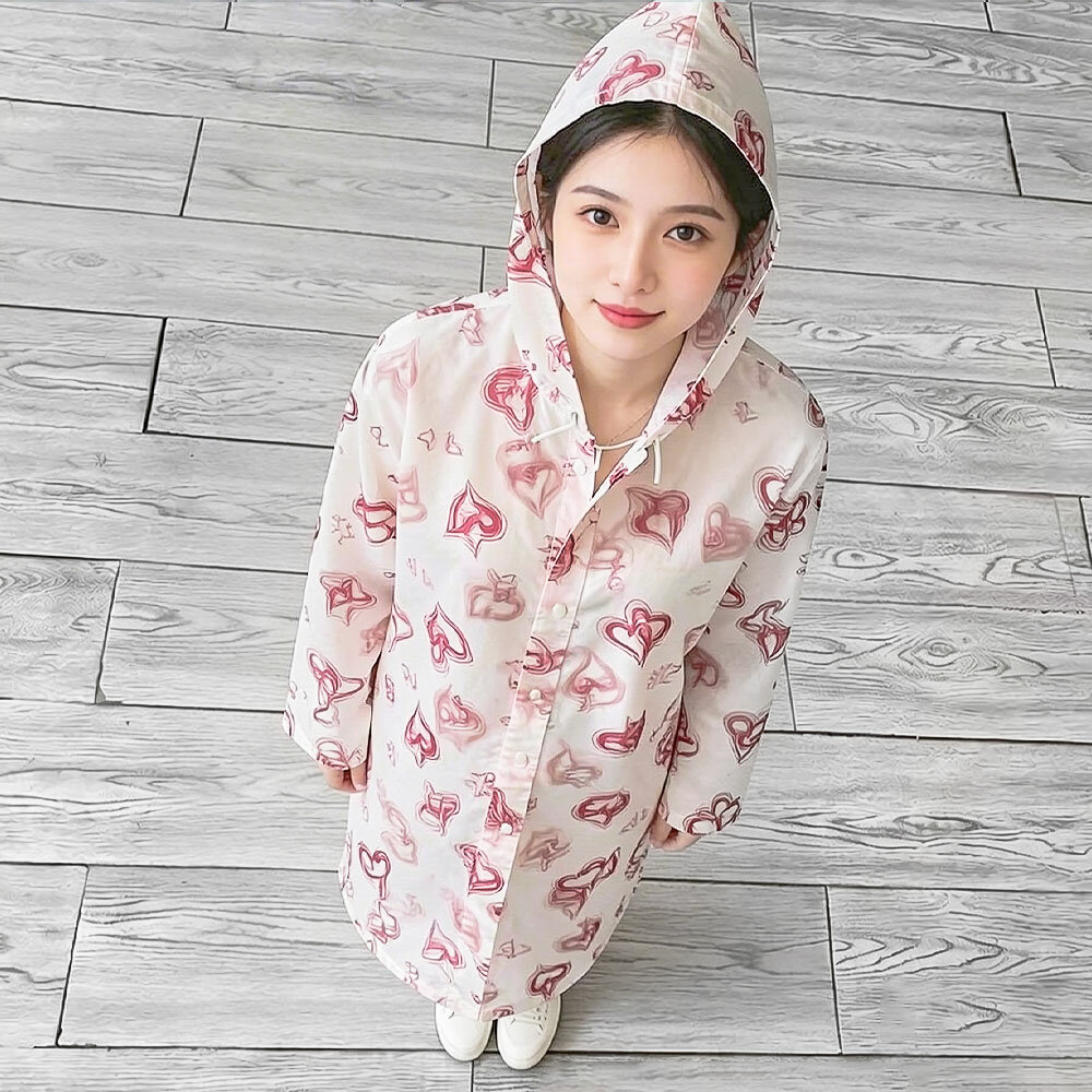 Плащ-дождевик Hearts