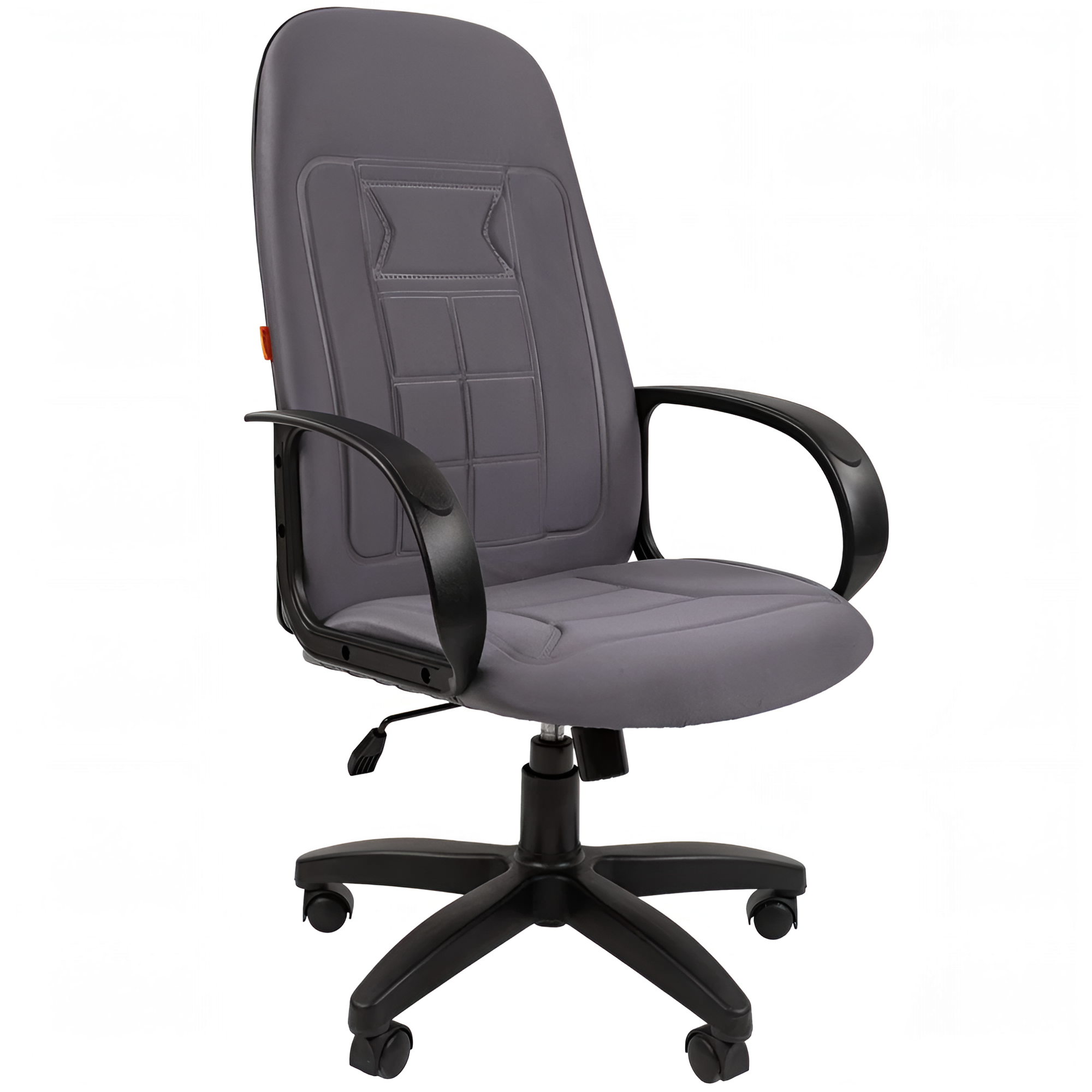 Кресло офисное Chairman 727, с механизмом качания, обивка из ткани, цвет серый