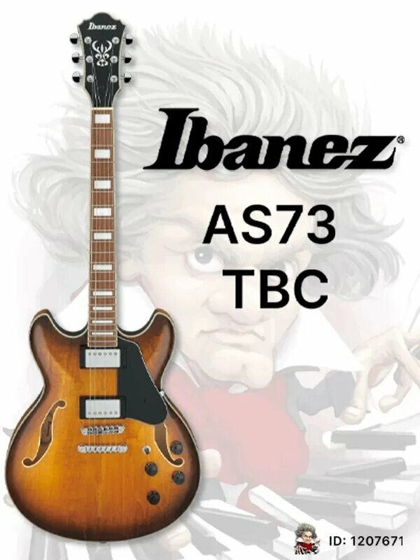 Ibanez Электрогитара AF95/AF95FM/AF75/AF73/AF55/AS53/AS73G/GB10EM/AR520HFM/AR520 6-струнная, корпус Ясень 41"
