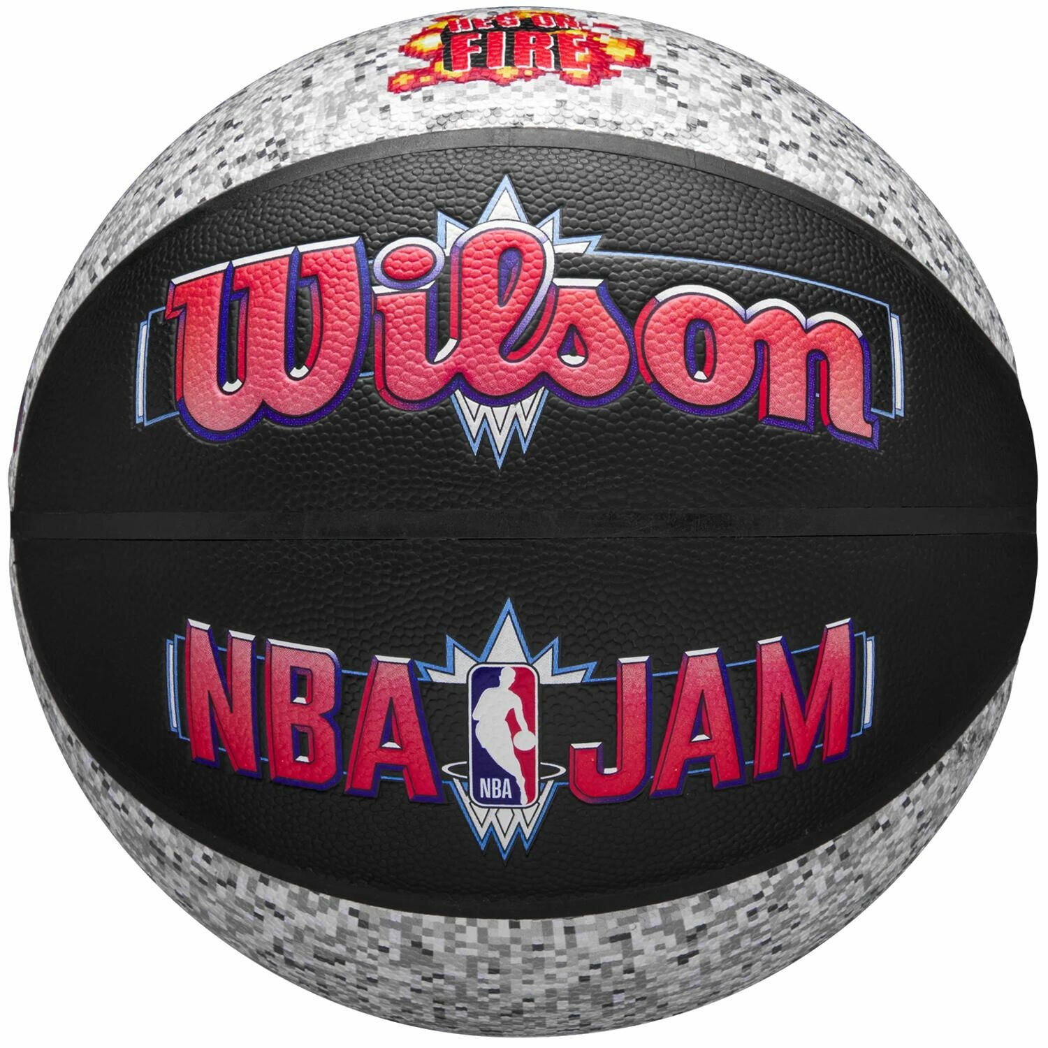 Баскетбольный мяч Wilson NBA Jam Indoor-Outdoor Размер 7, Decathlon, Цвет: Черное, Размер: 7