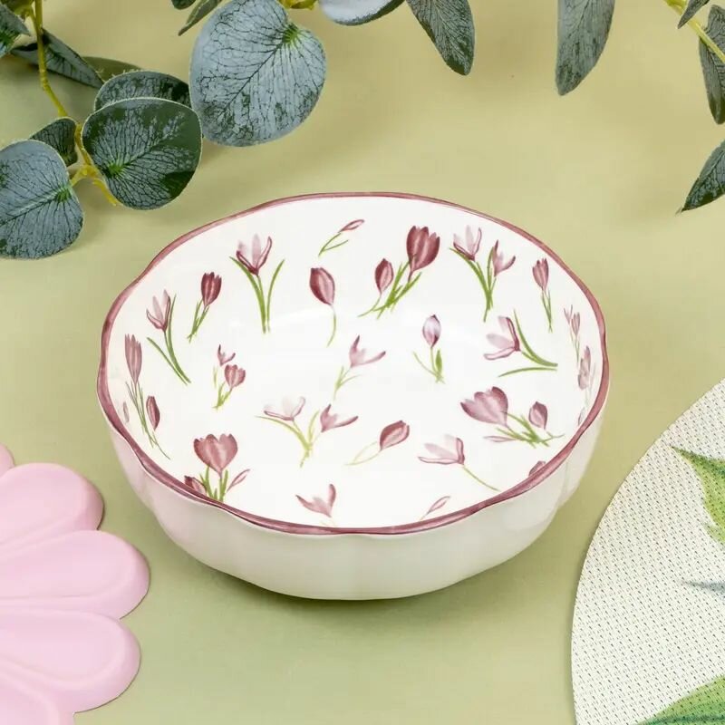 Пиала (боул), 610 мл, керамика, для бульонов, супов и салатов, не только функциональный предмет посуды, но и настоящее украшение вашего стола.