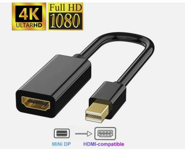 Mini Displayport DP Thunderbolt к HDMI HD золотой кабель свинцовый провод адаптер