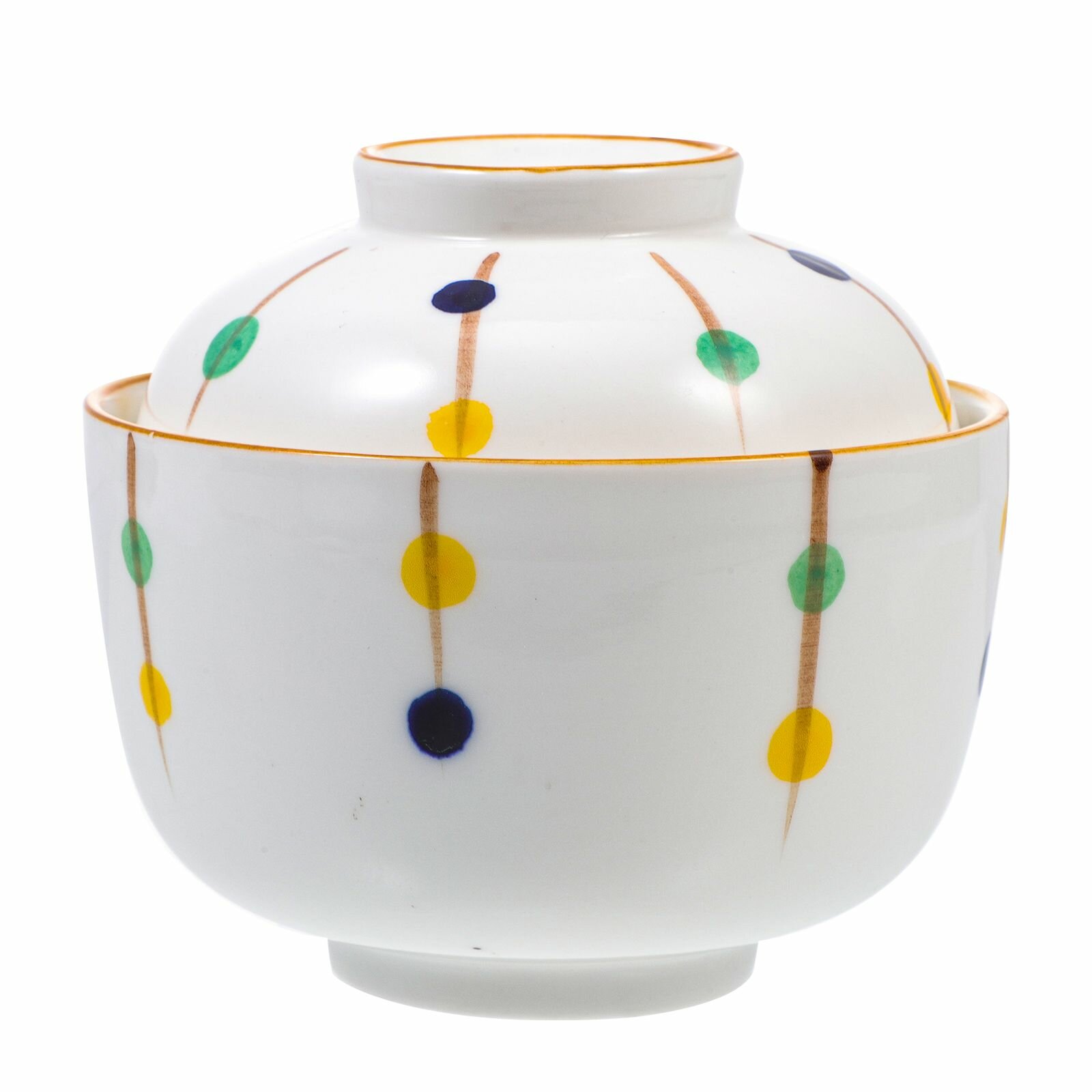 Керамическая кастрюля белая с крышкой для домашних блюд и хранения