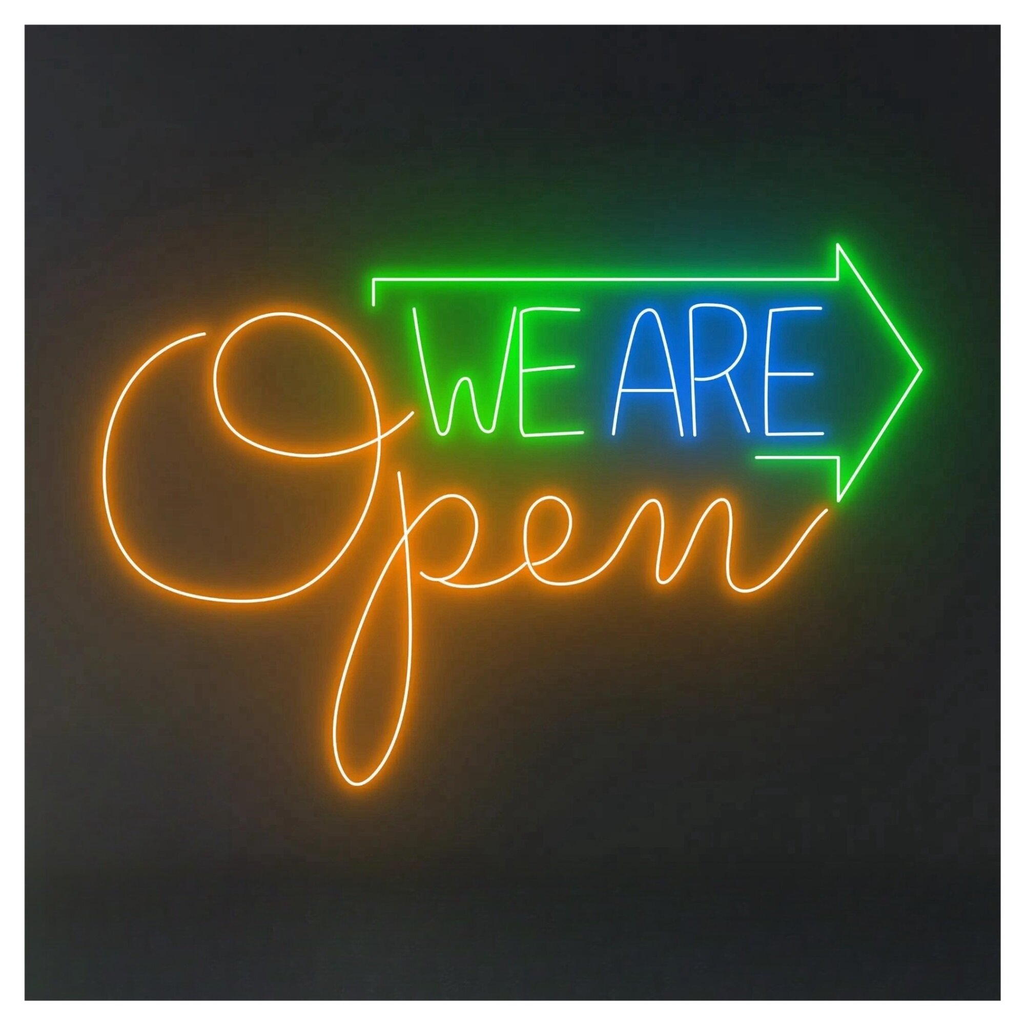 We're Open Неоновой Вывески 40смx32см
