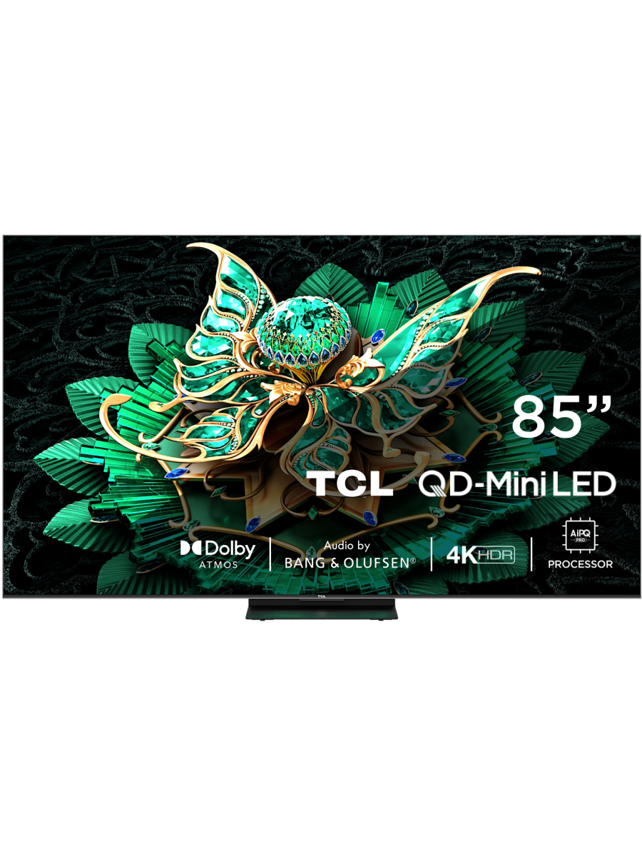 Телевизор LED TCL 85" 85C7K QD-Mini LED Frameless черный Smart