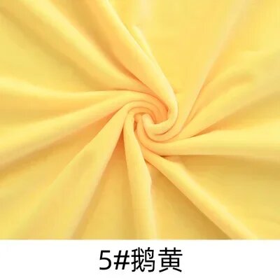 Желтая хрустальная бархатная ткань 50x50см, Color: 5