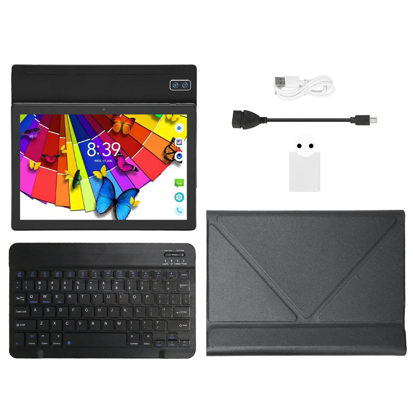 Планшет 10 дюймов HD FHD IPS, 8ядерный, 8 ГБ ОЗУ, 128 ГБ ПЗУ, двойная камера, 8800 мАч, 4G LTE, с кл