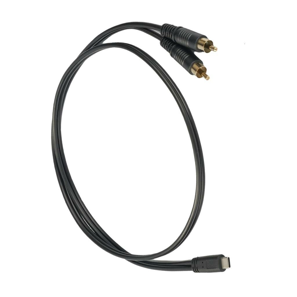 USB-C/USB к 2 RCA аудиокабель, тип от 1 до 2 rca