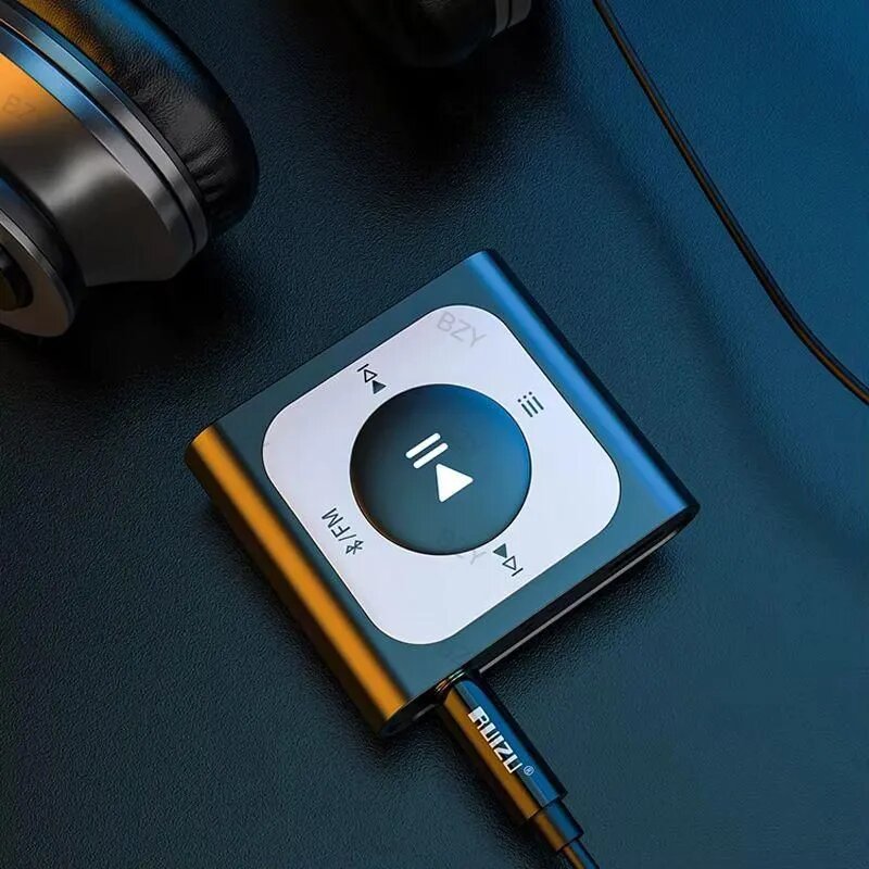 MP3-плеер с FM-тюнером, 32 ГБ, Bluetooth, черный, портативный для спорта — фото 1