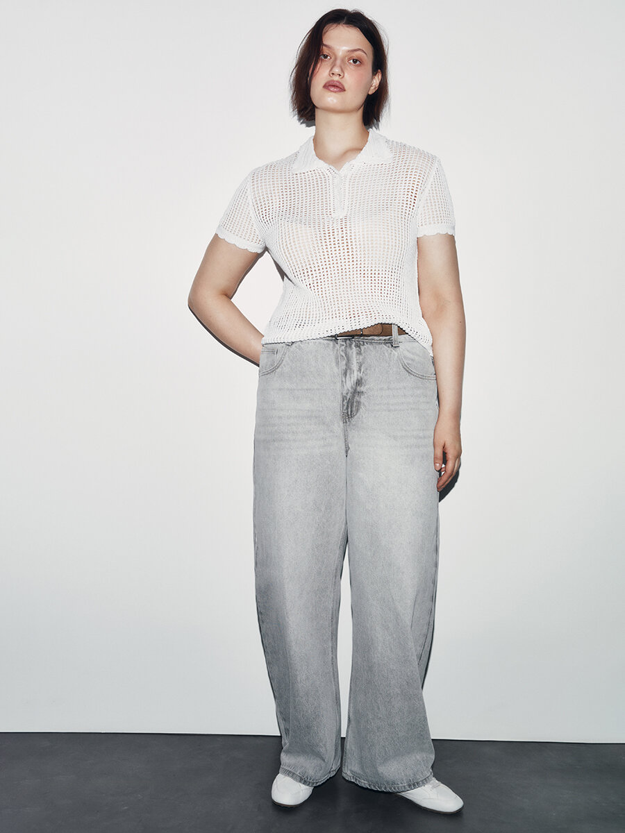 Джинсы широкие mixmatch 