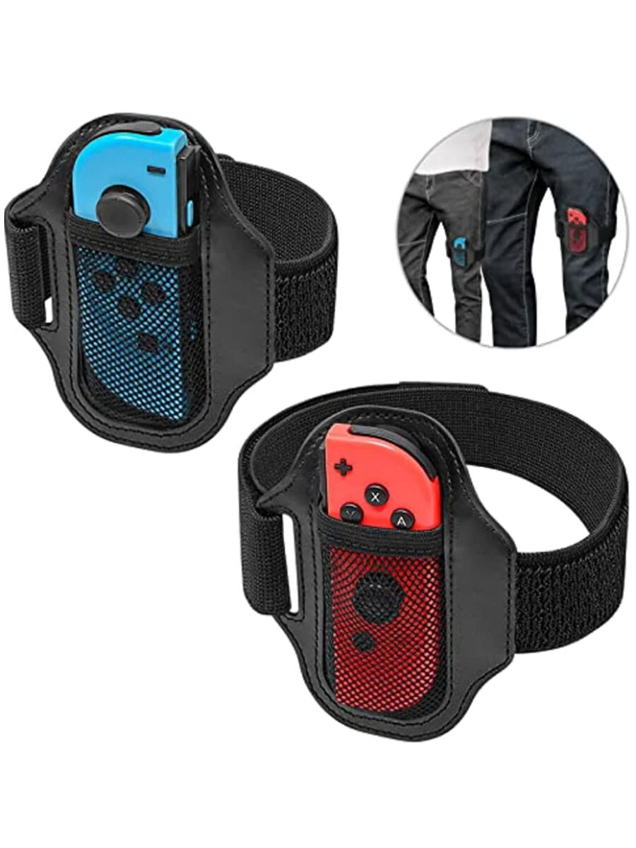 1 шт. Ремешок для ноги для Switch Sports Play Soccer, для контроллера Joy Con Nintendo Switch OLED, регулируемый эластичный ремешок для игры в футбол для спортивных игр для геймпада