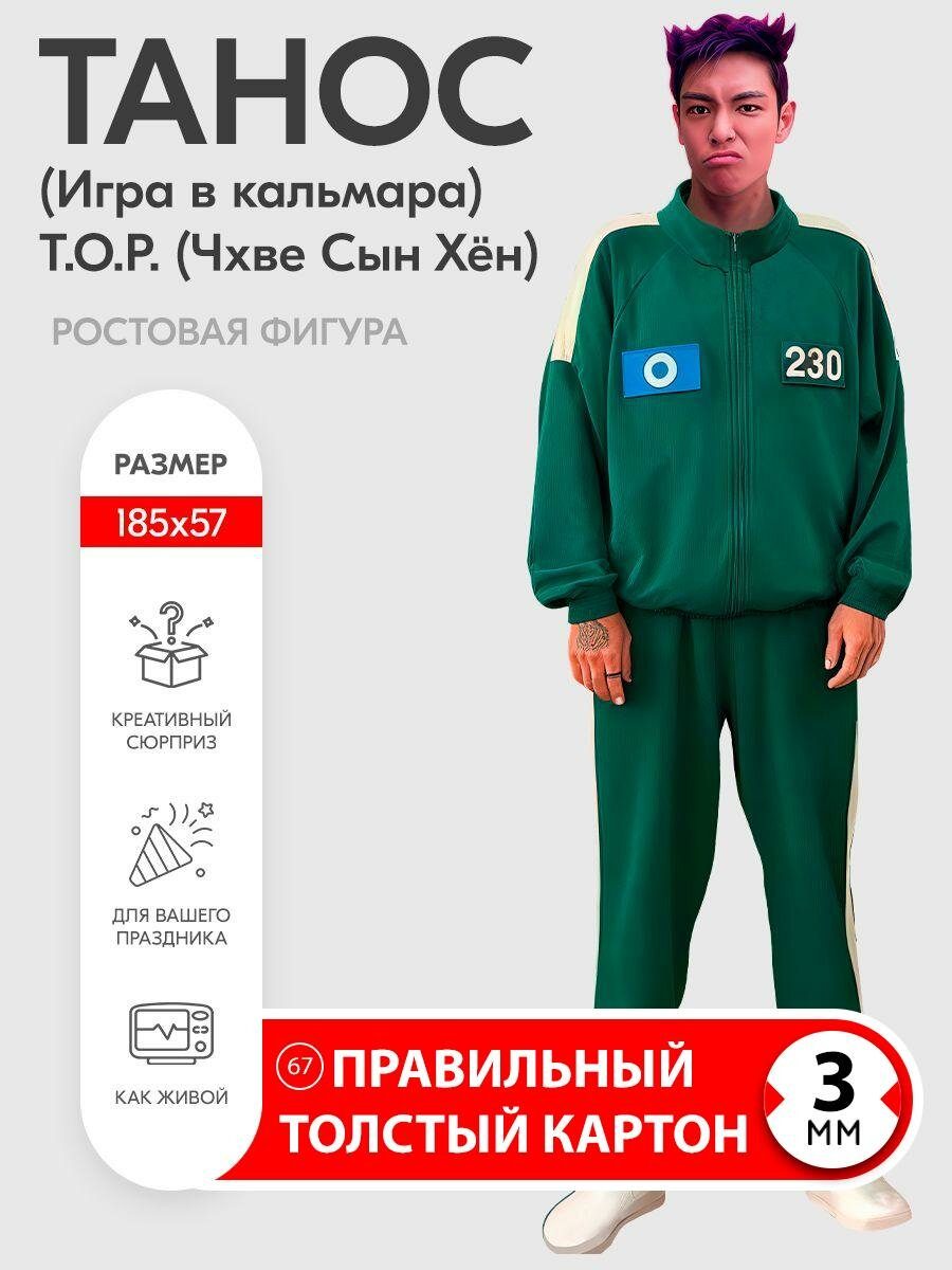 Аксессуар для фотосессий, Т. О. Р. Чхве Сын Хён (в роли Таноса) (Игра в кальмара) ростовая фигура