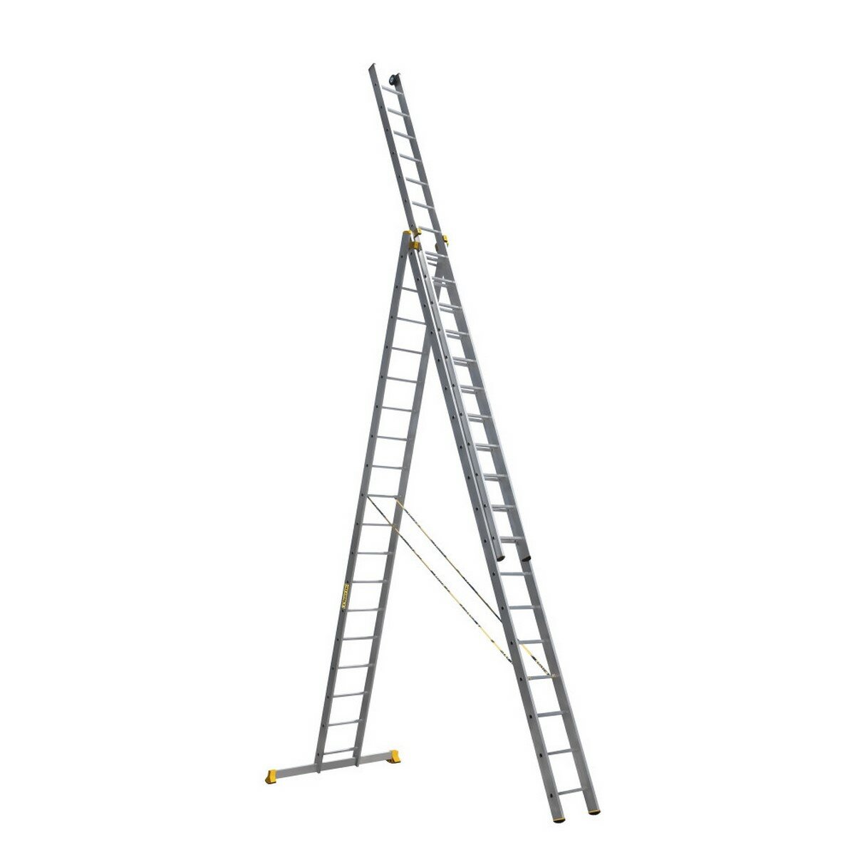 Лестницы Alumet 3Х18 Профи Трехсекционные Алюминиевые 9318, Длина 13.52 М, Нагрузка 150 Кг.