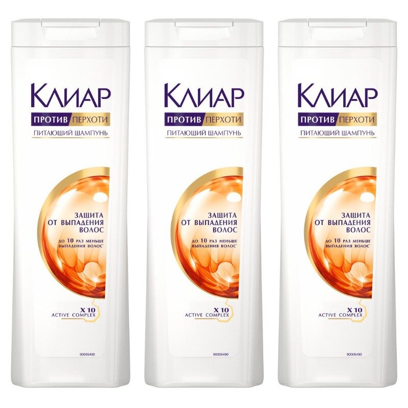 Клиар Шампунь Защита от выпадения волос, 200 мл, 3 уп