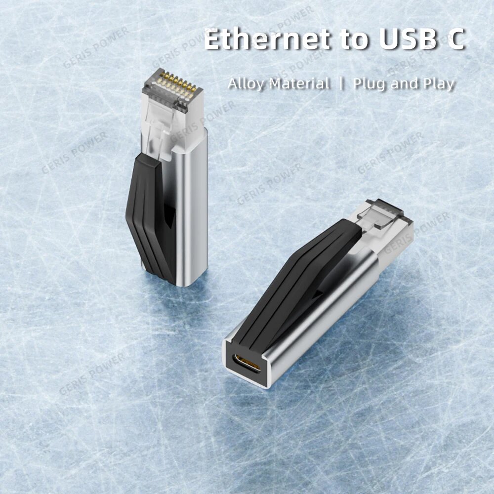 Geris Power USB-C на Ethernet адаптер 1000 Мбит/с